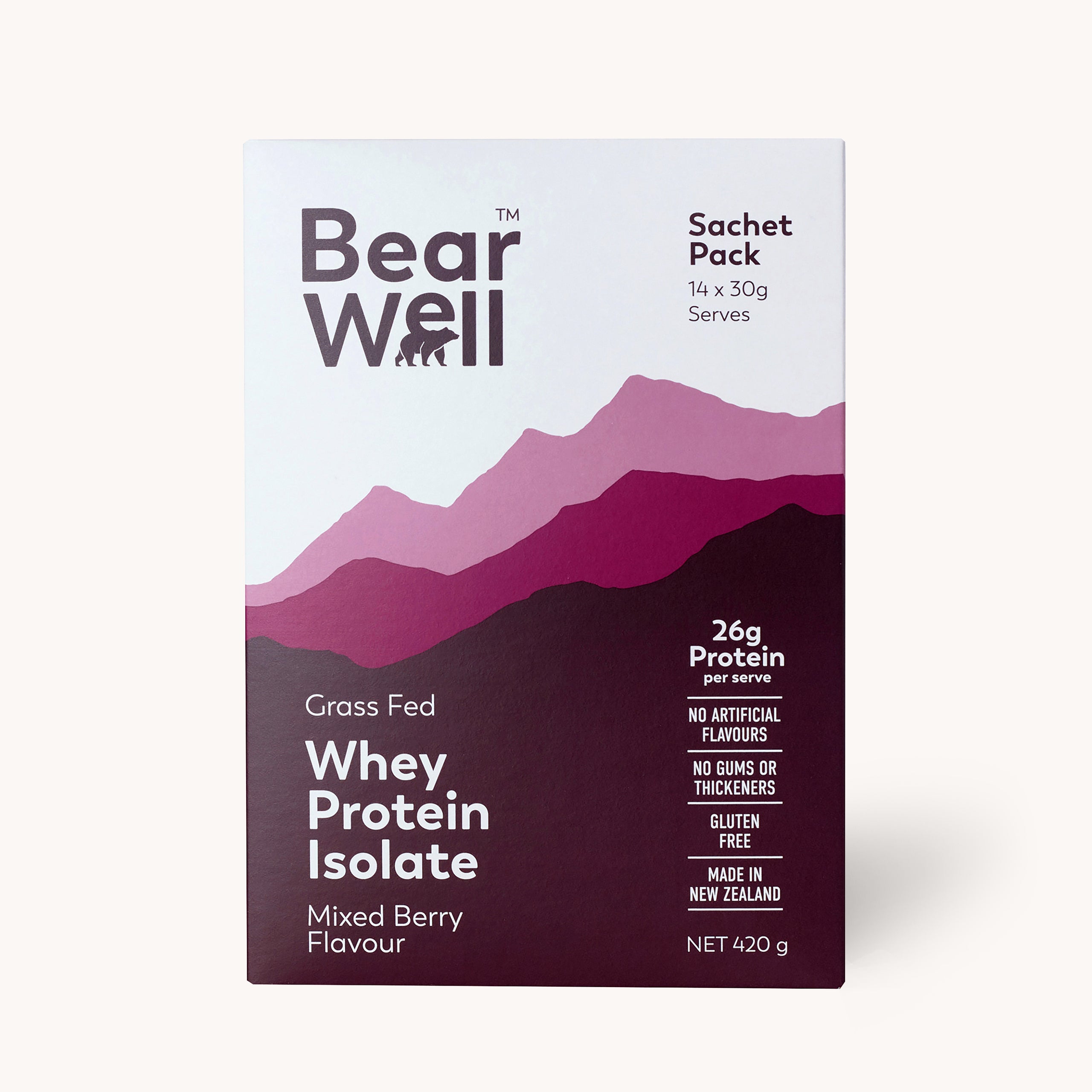 Whey Protein Isolate - Sachet Box - Mixed Berry – BearWell