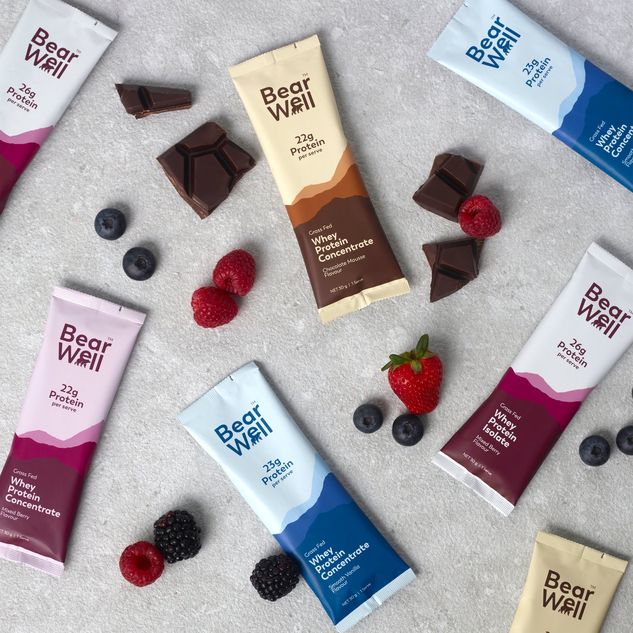 Whey Protein Concentrate - 30g Sachet - Smooth Vanilla – BearWell